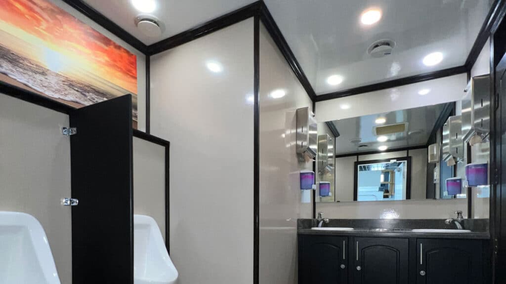 VIP 8 - 8 Station Restroom Trailer Rental - VIP Restroom Trailers
